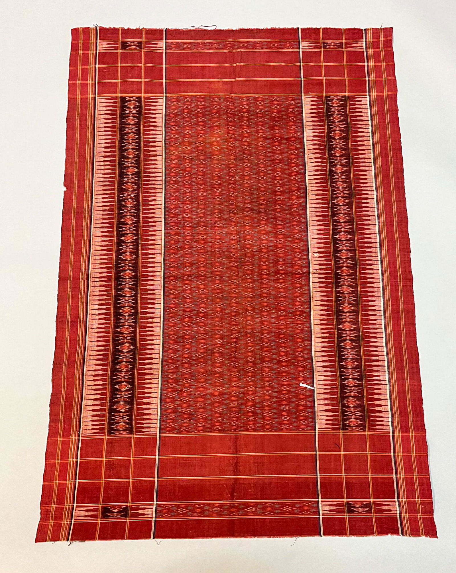Bali, Indonesia, Vintage Woven Cotton "cepuk" Sacred Ceremonial Cloth