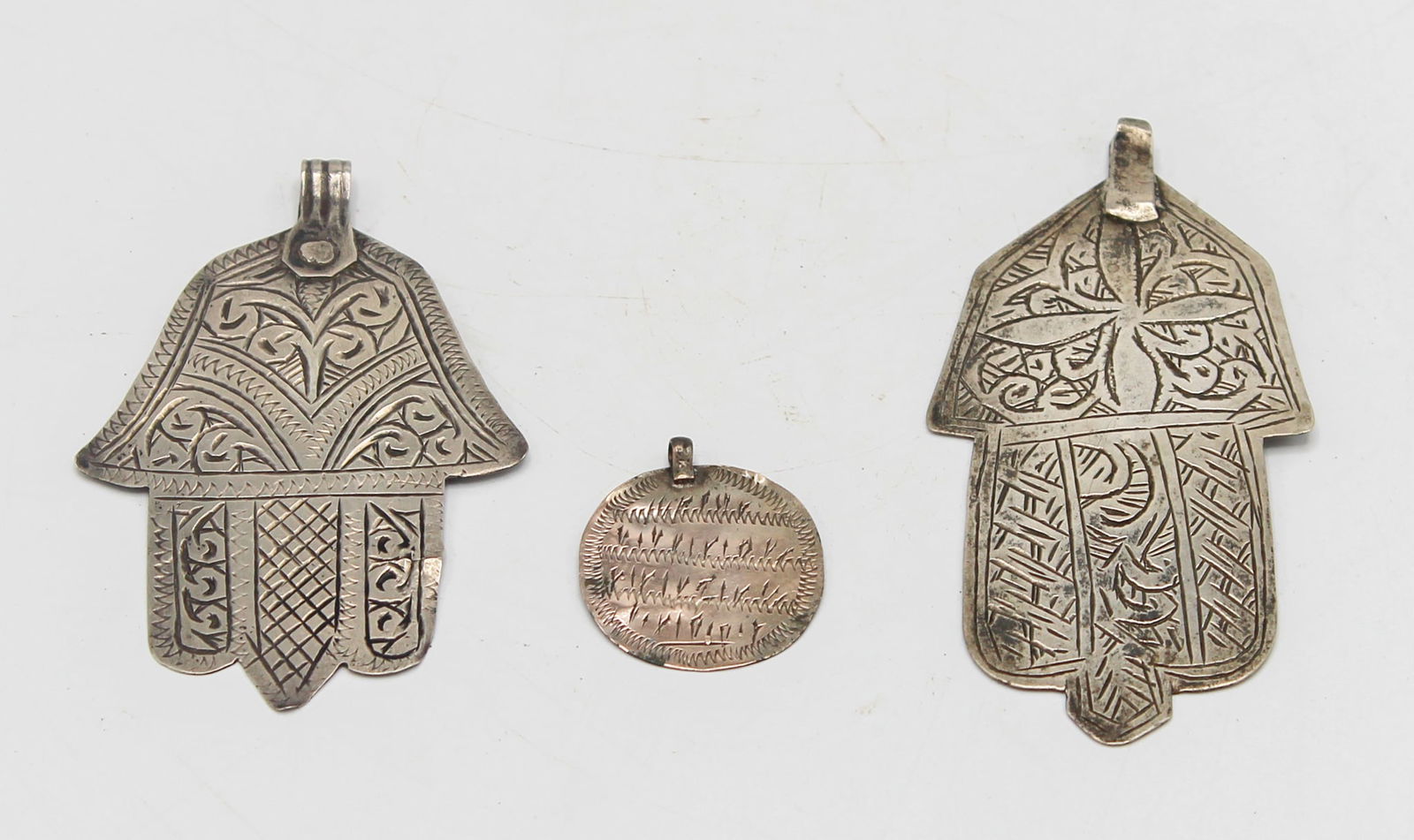 Group Of (3) A Silver (spirit Possession) Cult Amulet And Silver North ...