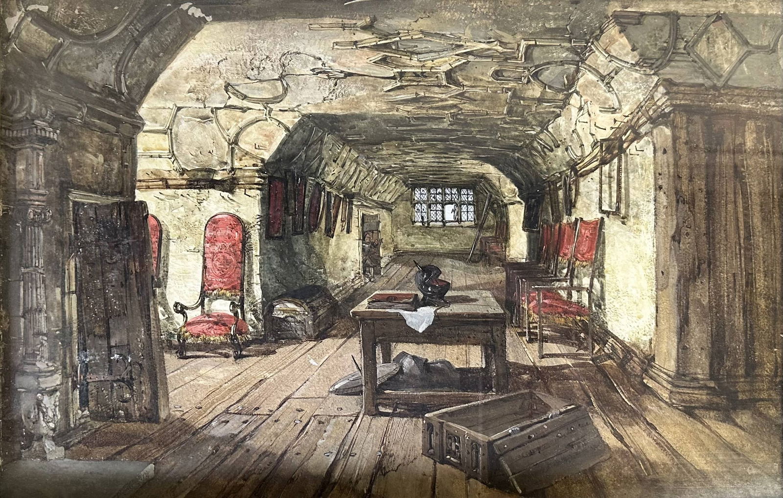 Rare Antique 1847 Samuel A. Rayner (british) Knole House Kent England ...