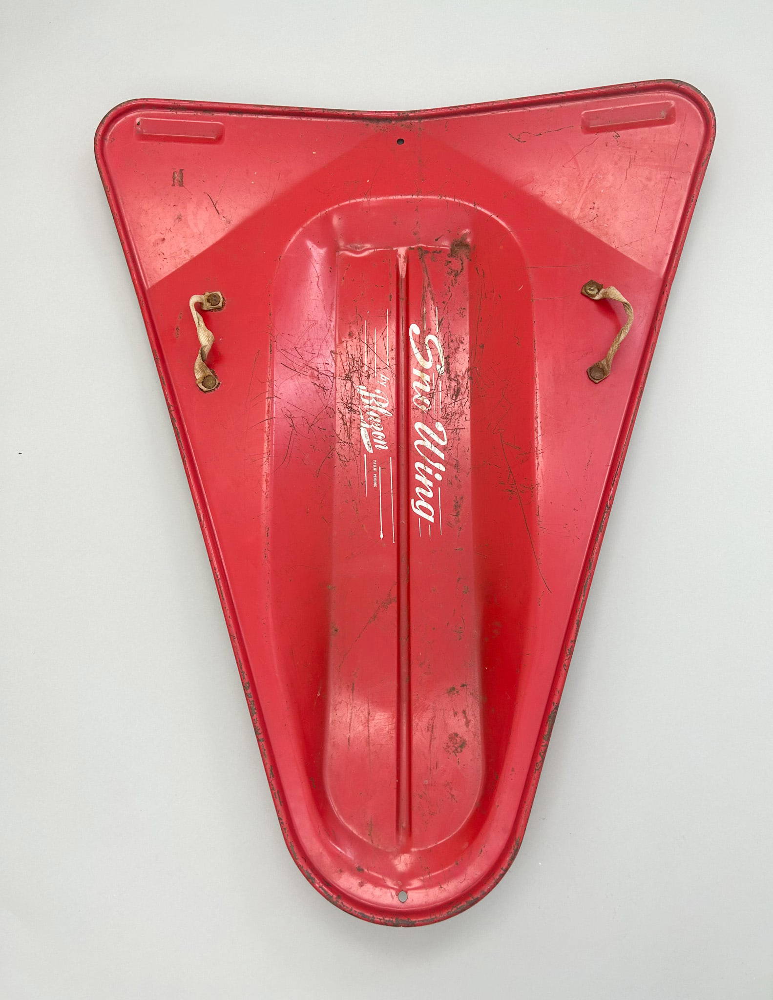 Vintage Sno Wing Metal Sled By Blazon Auction