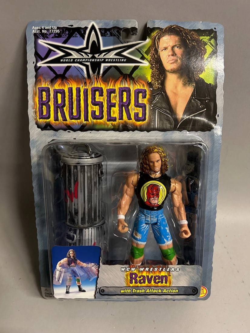 Complete Collection Of Toybiz World Championship Wrestling Bruisers Series Auction
