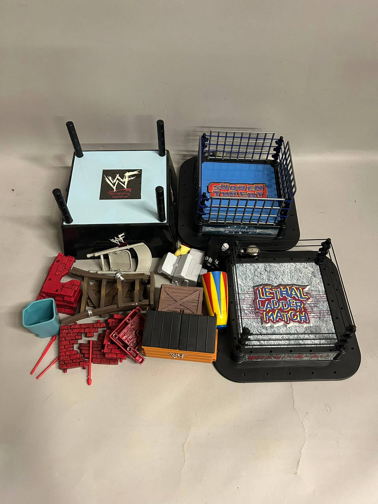 Collection Of Various Boxless Wrestling Ring Gear And Accessories Auction