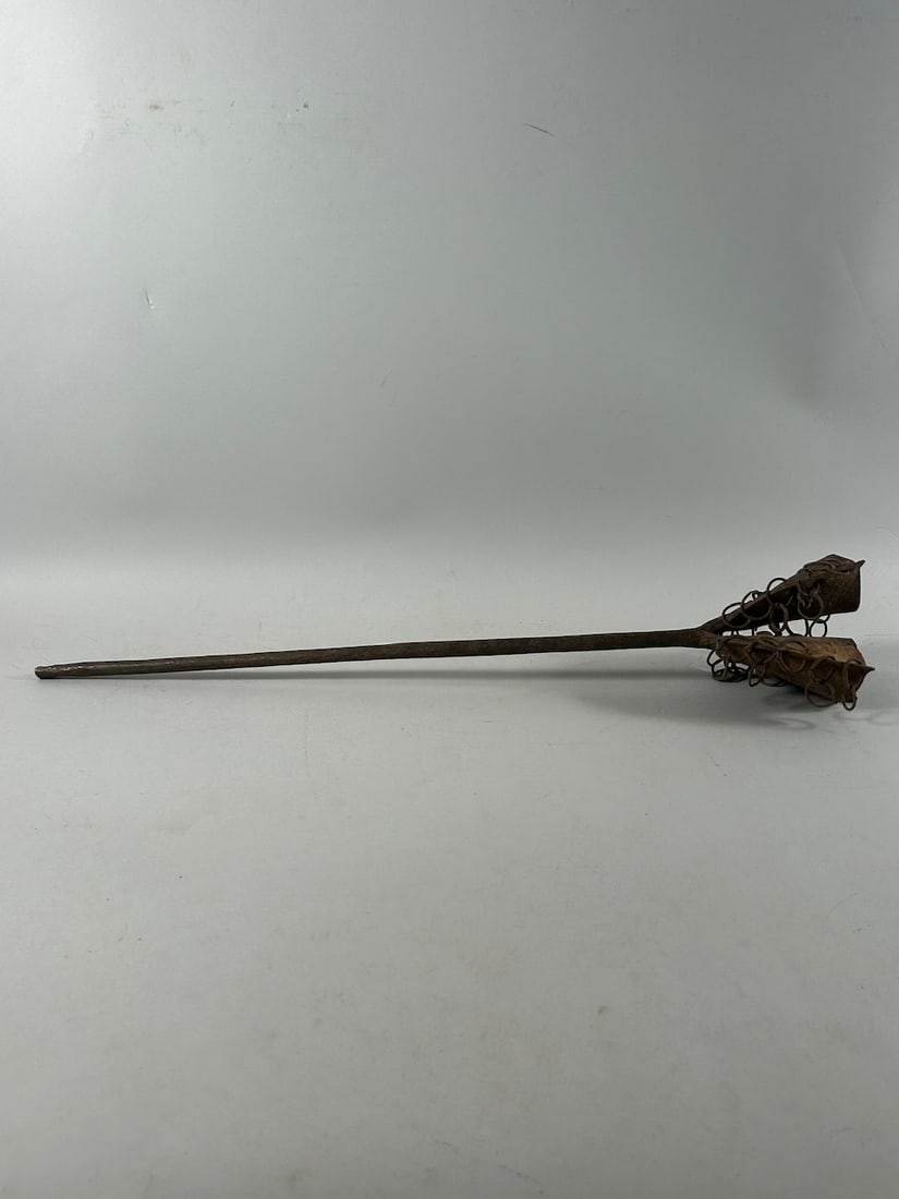 Wrought Iron Yoruba Rattle Staff Auction