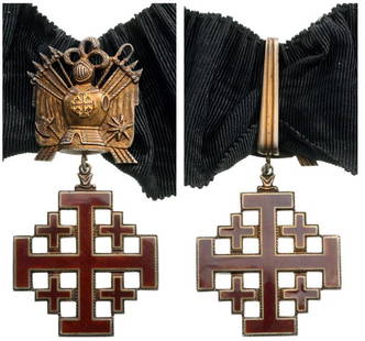Vatican 1925 Order Of The Holy Sepulchre Cross & Medal