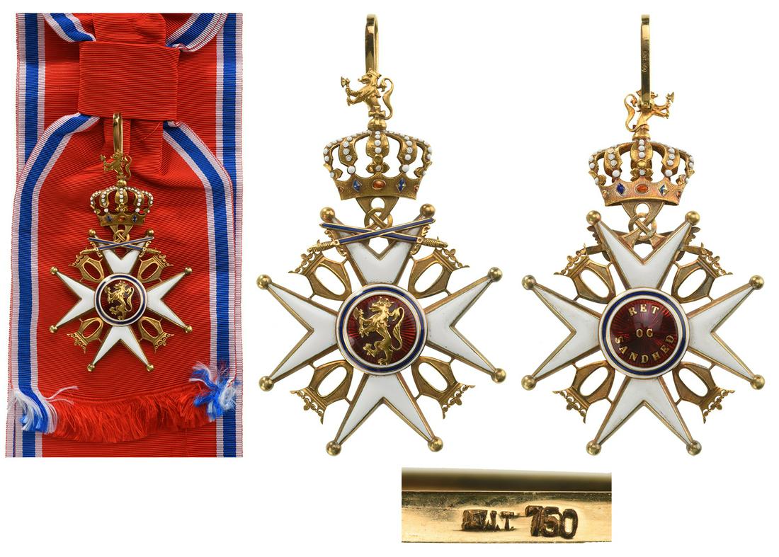 ORDER OF SAINT OLAF Grand Cross Badge, Military - Dec 22, 2013 | LA ...