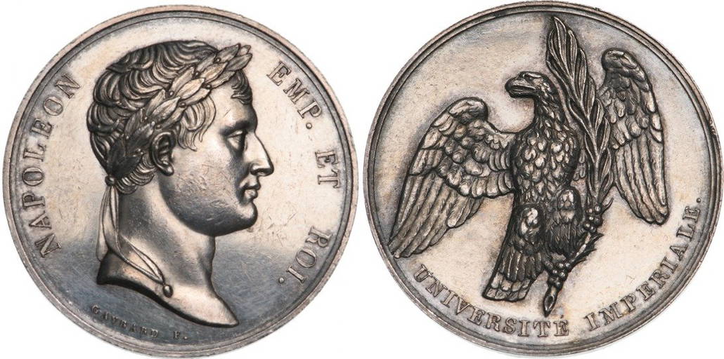 Napoleon I, Emperor (1804-1815) Medal Imperial University, 1808 (#0377 ...