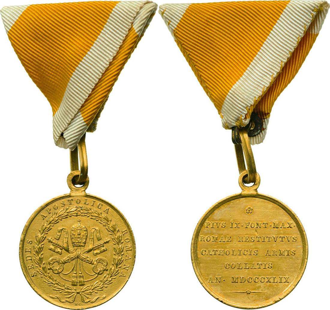 Medal for the Siege of Rome. - Oct 16, 2022 | LA GALERIE NUMISMATIQUE ...