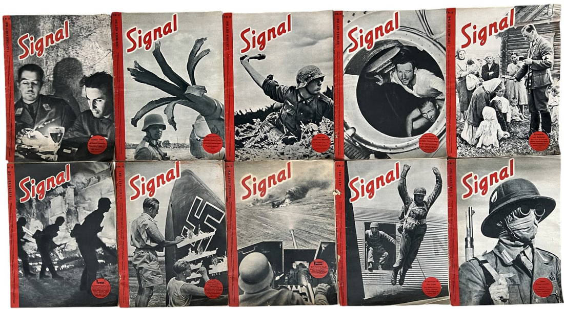Collection Of 10 Signal Magazines, 1941 Auction