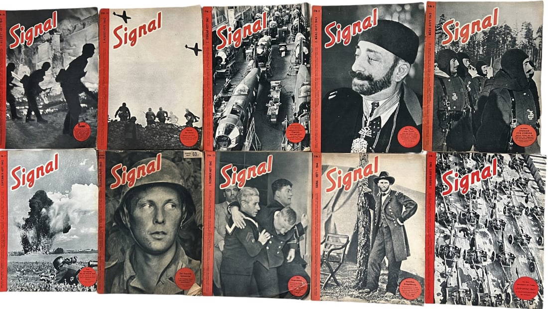 Collection Of 10 Signal Magazines 1941, 1942, 1943 Auction