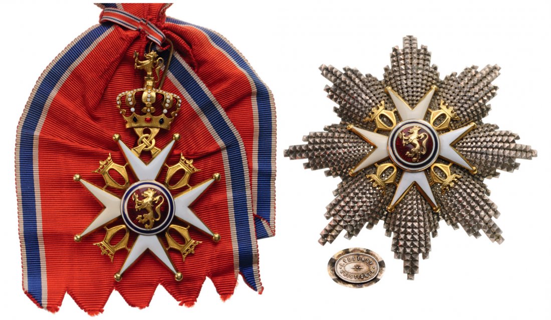 ORDER OF SAINT OLAF Grand Cross Set, 1st Class,