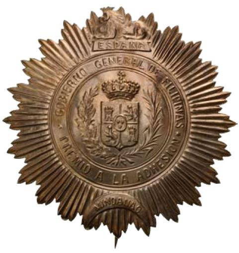 Badge For Spanish Official (police Forces In Mindanao)