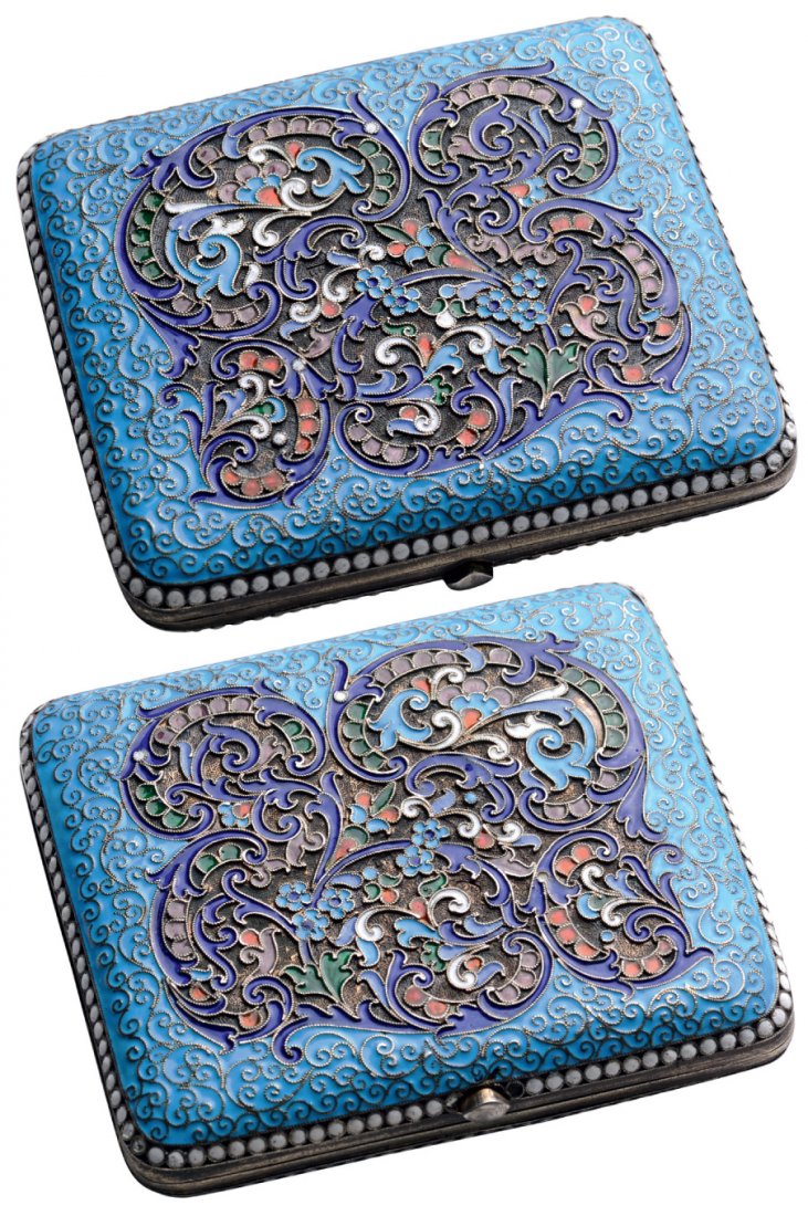 Rare and magnificent Russian silver gilt and enamel