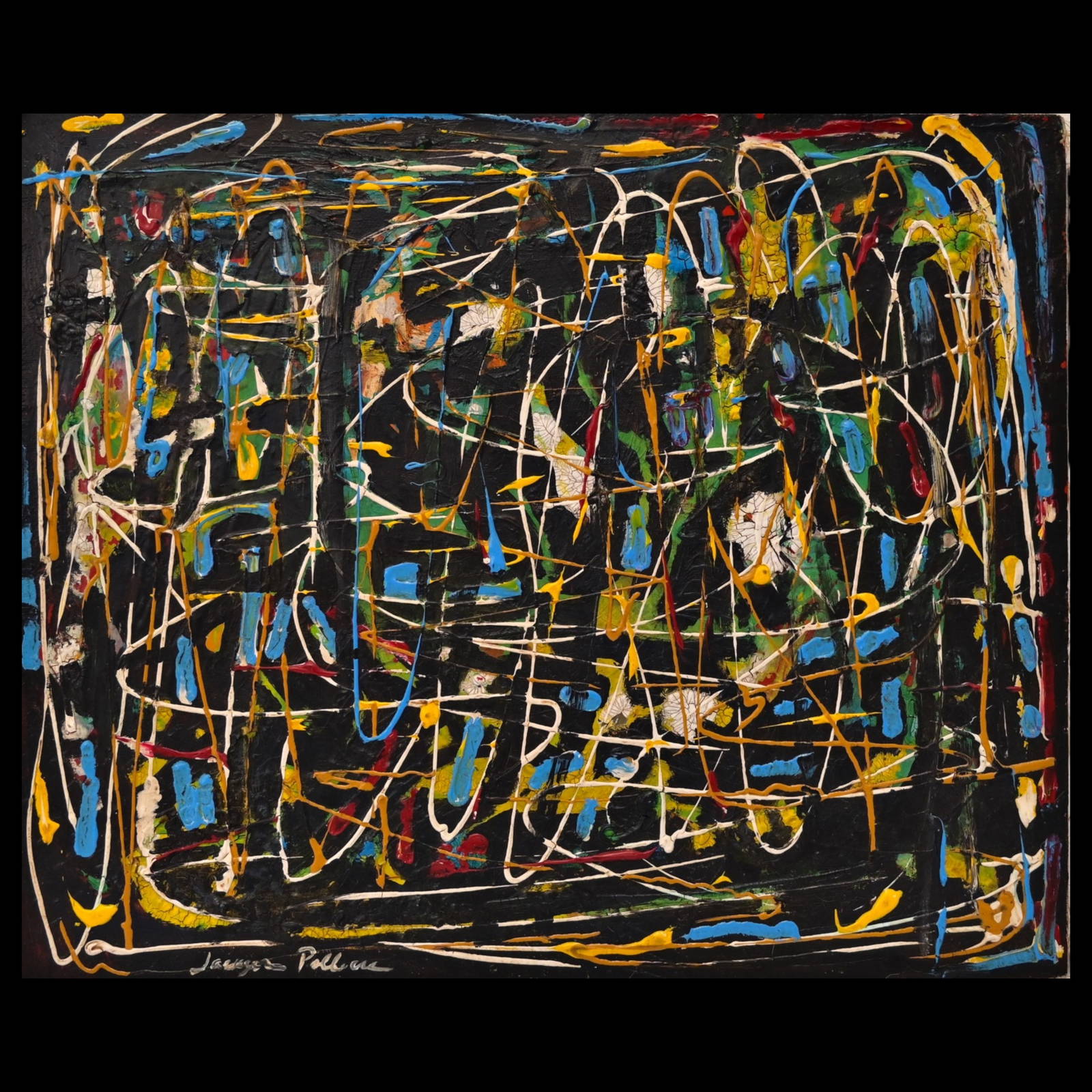 Spiderweb, Signed - Jackson Pollock. Fractal Analysis Professor R ...
