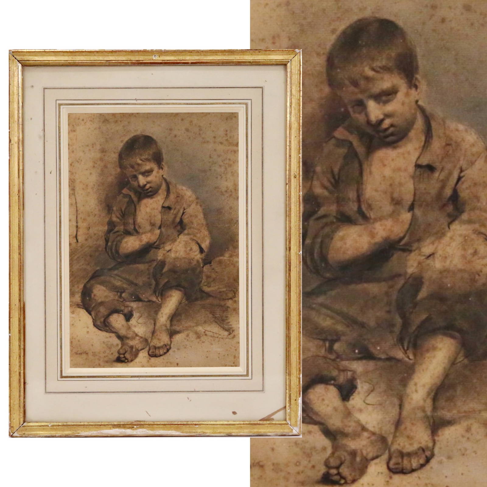 Frantz Charlet (1862 Belgium -1928) "seated Child", European Painting ...