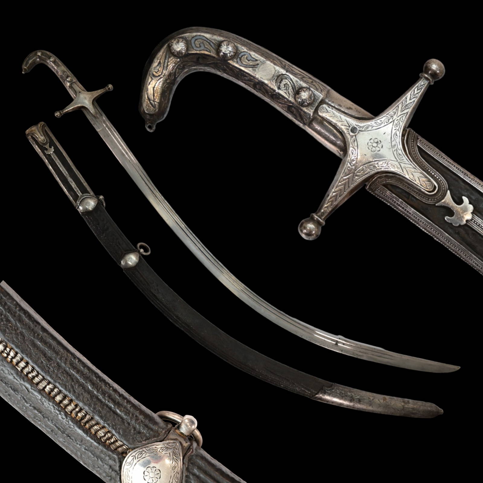A Beautiful 19th Century Middle Eastern Saber. Auction