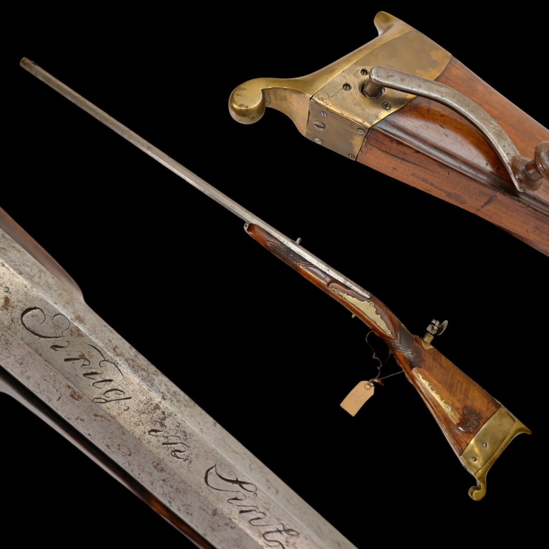 Rare Austrian Girardoni Pneumatic, Air Rifle By Joseph Krug, Linz, Late ...