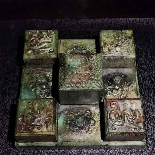 A Set Of Ancient Jade Seals Of Emperor Hui Of Han Liu Ying