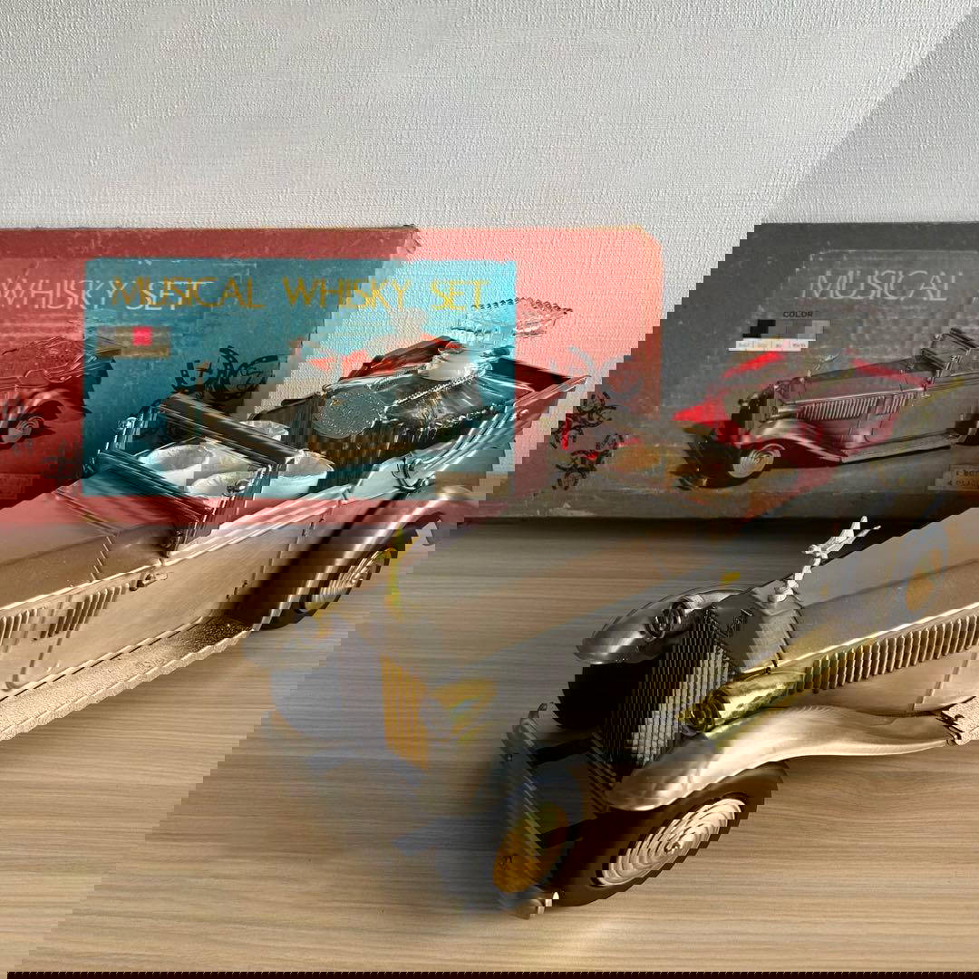 Unused New, Rolls-royce Vintage Whiskey Bottle With Music Box, Rare ...