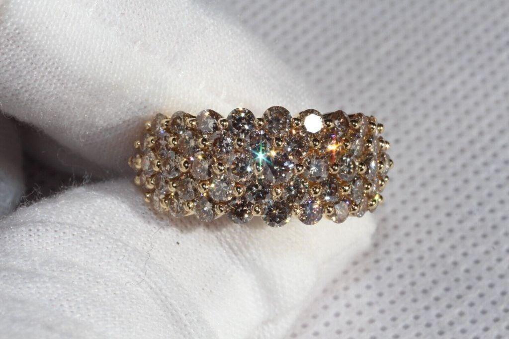 DIAMOND RING 18K 18CT NATURAL D2.2CT ETERNITY BAND - Mar 26, 2023 | TheOpalOutlet in PA