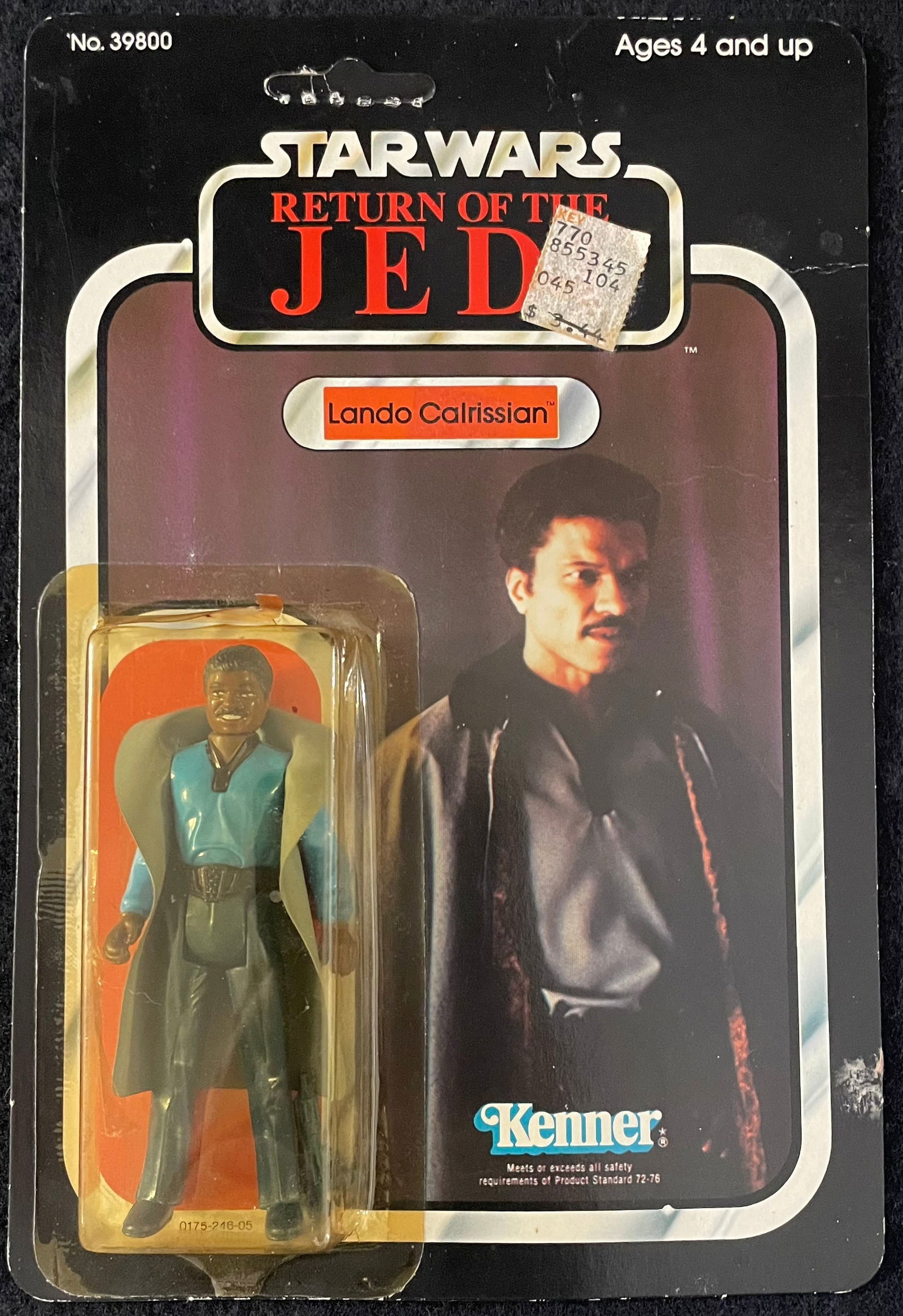 Kenner Star Wars Rotj (1983) Lando Calrissian 77-back A Auction