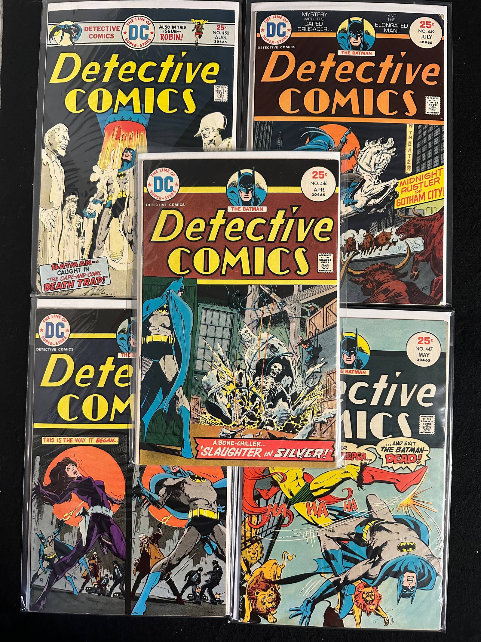 Detective Comics #446-450 (5 Issues) Auction