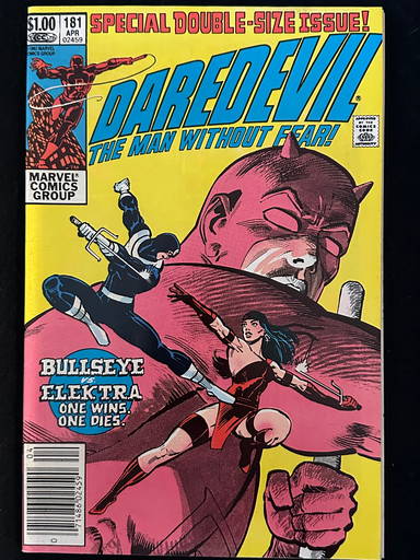 Daredevil #181 Newsstand Vf Death Of Elektra