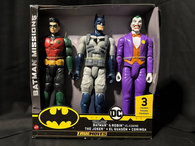 Batman Missions: True Moves 3 Pack Includes Batman, Robin, And The Joker