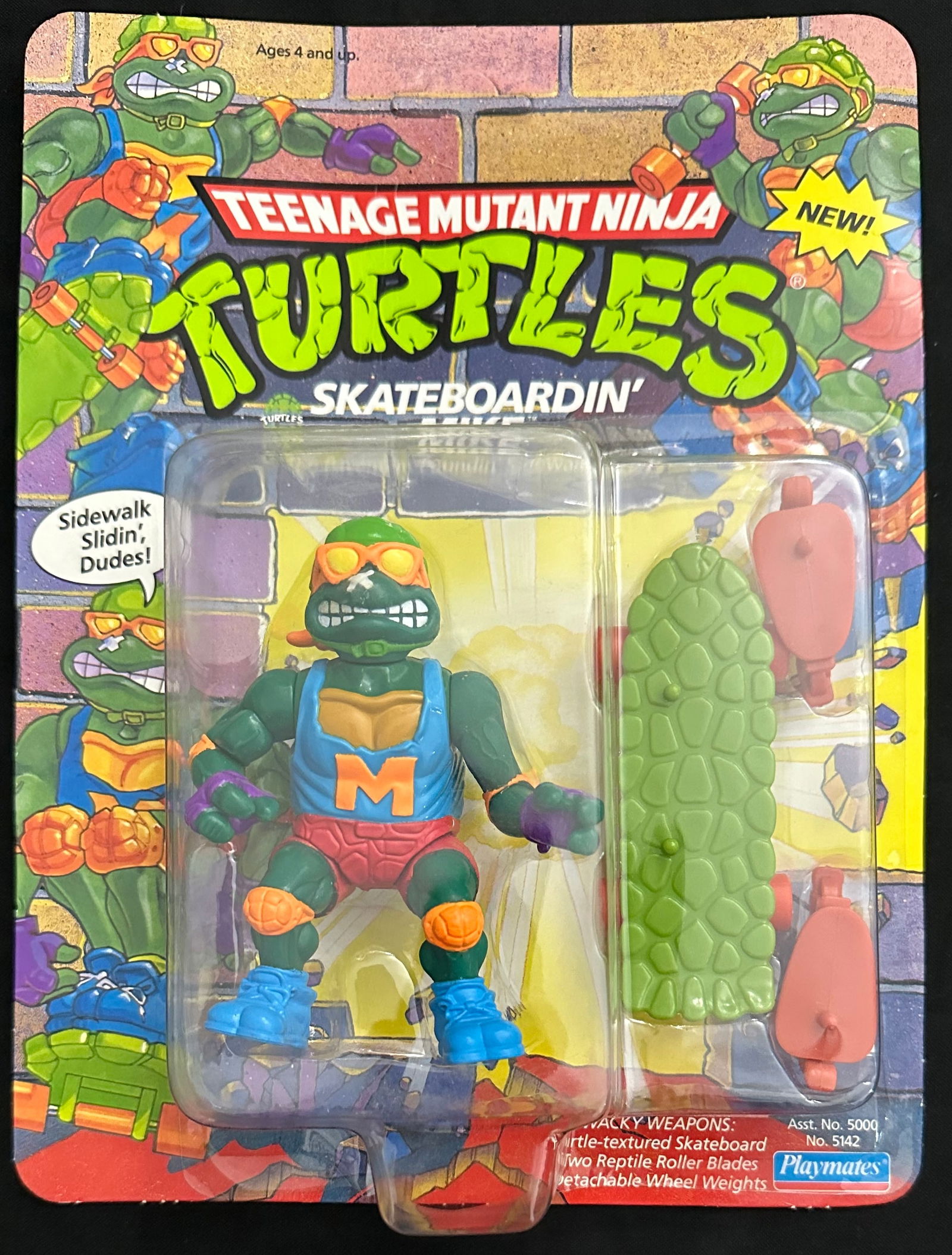 Teenage Mutant Ninja Turtles Skateboardin' Mike Playmates 1991 ...
