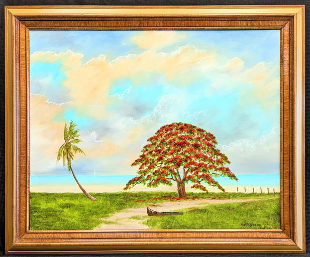 Ray Mclendon 24x30 'river Poinciana'
