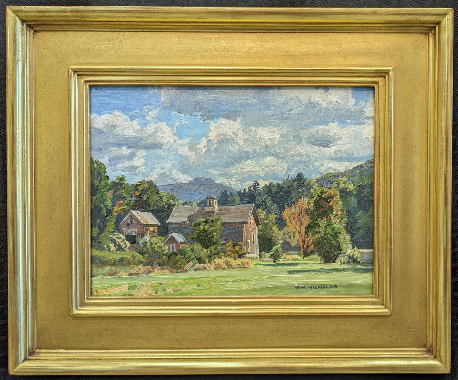 T.m. Nicholas 9x12 'cambridge Vermont'