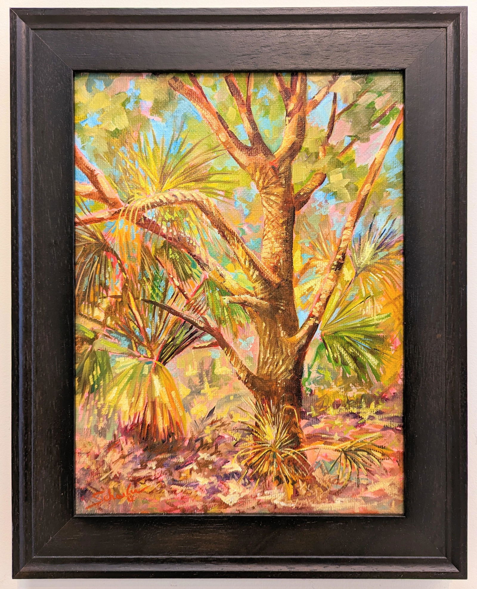 Charles Schaefer 'flagler Beach Park' 16x12 Auction