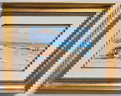 Wayne Beam Morrell (usa 1923 2013) Beach Scene Oil