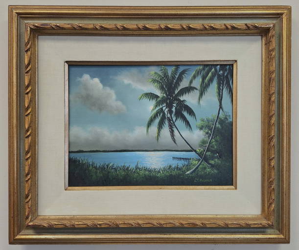 George Buckner Highwaymen 12x16 'indian River Palms'