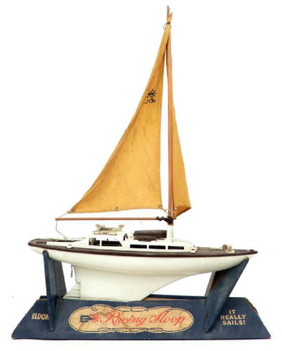 Eldon Racing Sloop Plastic Toy Boat