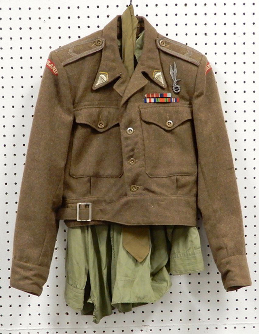 WWII Polish uniform jacket and shirt