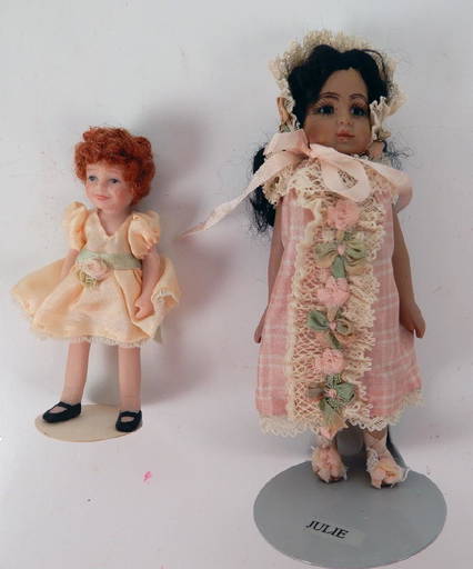 Two All Bisque Dolls By Cathy Hansen