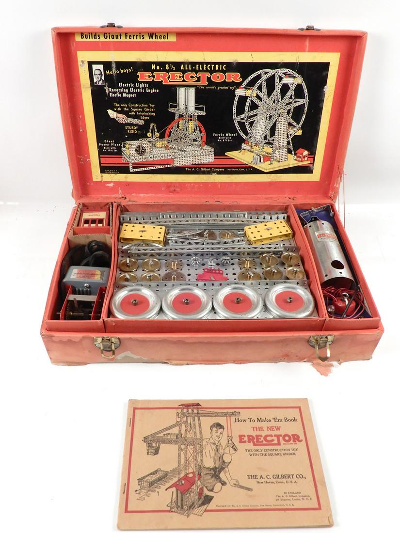 Erector Set No. 8 1/2 In Original Cardboard Box