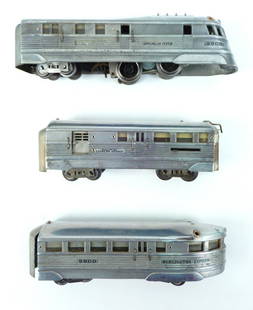 American Flyer O Gauge Burlington Zephyr Set.