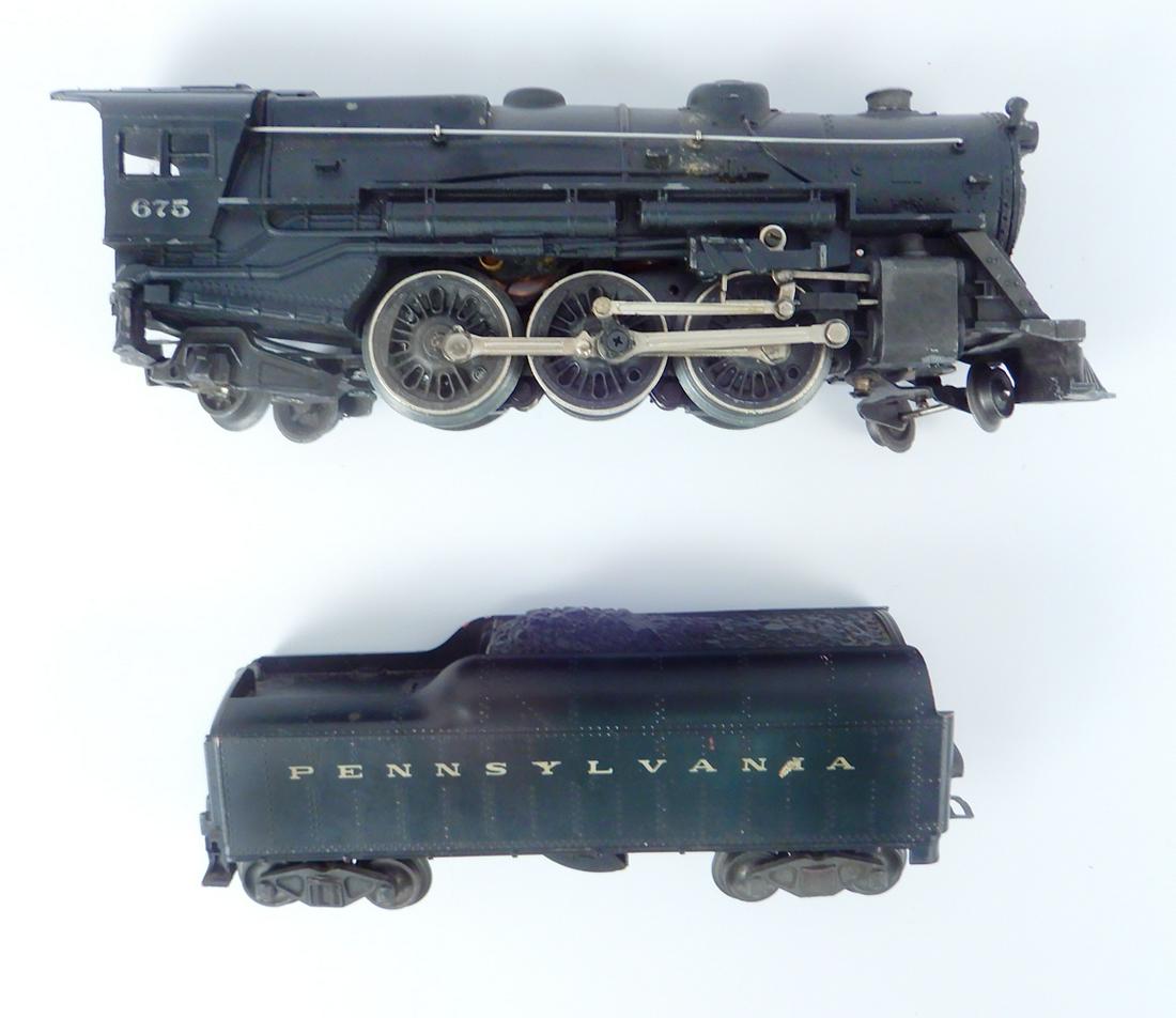 Lionel Post War O Gauge #675 Steam Engine And Whistle
