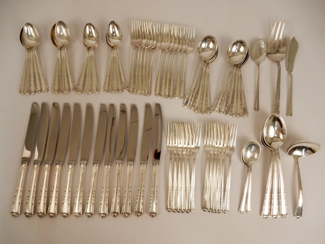 Fine Arts Sterling Silver Flatware Set