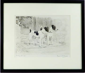 Marguerite Kirmse (british, 1885 1954) Aristocrat Inscribed Etching, 1929