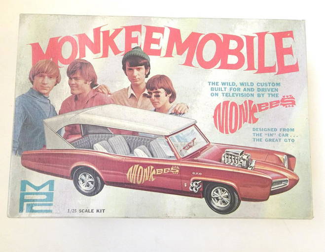 1967 Mpc Monkeemobile Model Box With An Instruction