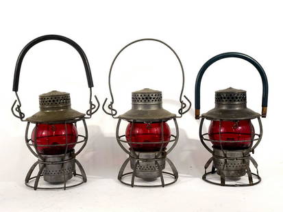 Three Dressel Railroad Lanterns