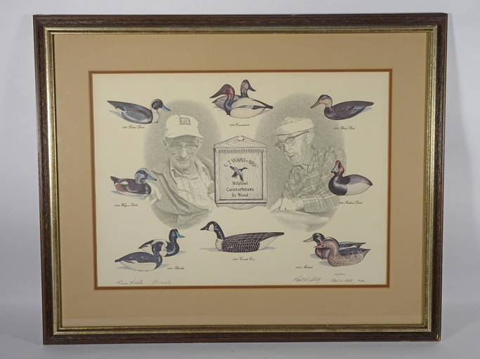 Lem Ward Signed Duck Decoy Print