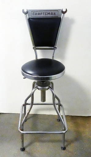 Craftsman Chrome Metal Stool