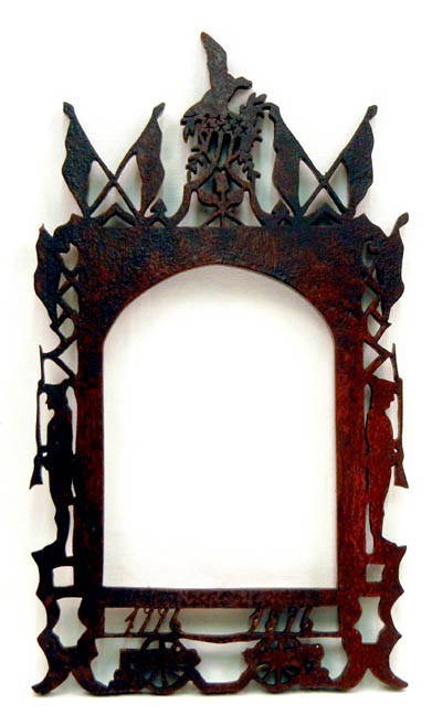 Wooden Centennial Frame, American, Dated 1776 1876,