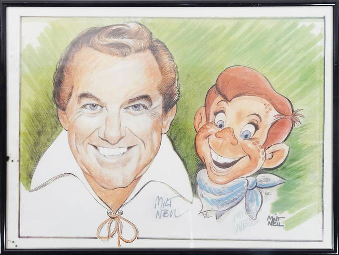 1950's Howdy Doody Original Art Work By Milt Neil.