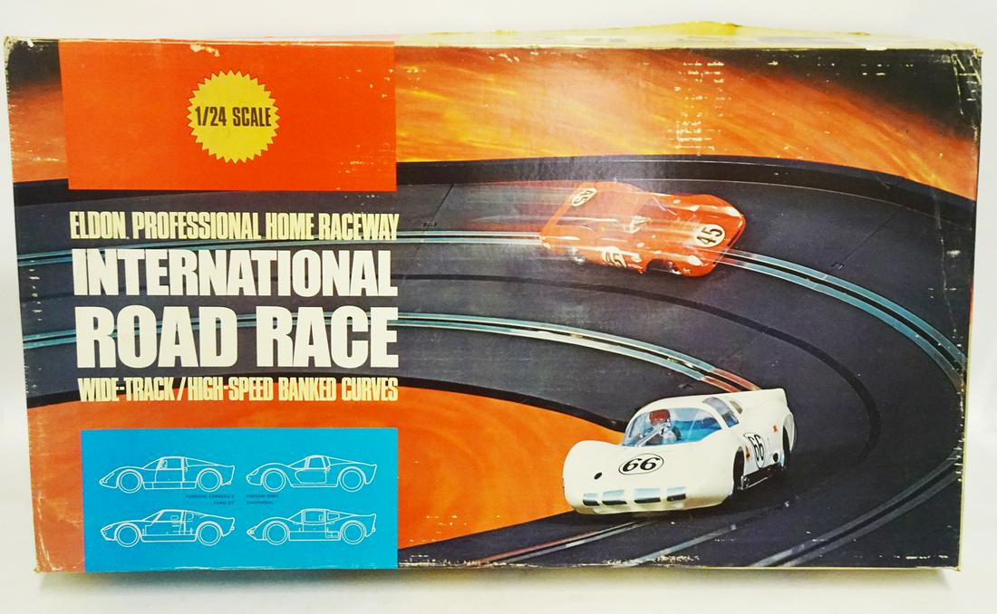 1967 Eldon 1/24th International Road Race Set In Original Box.
