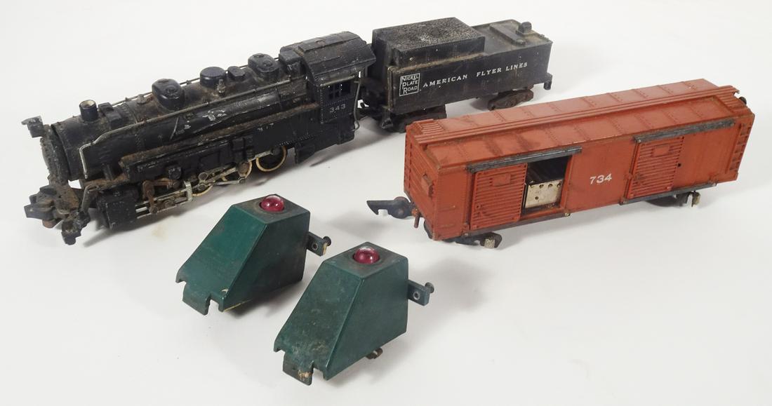 1950's American Flyer S Gauge Trains And Accessories.