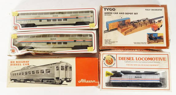 Tyco Diesel Engine And Misc Train Cars